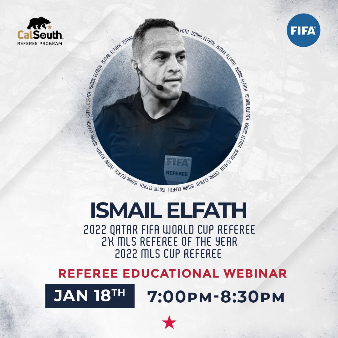 Monthly Referee Educational Webinars - Cal South