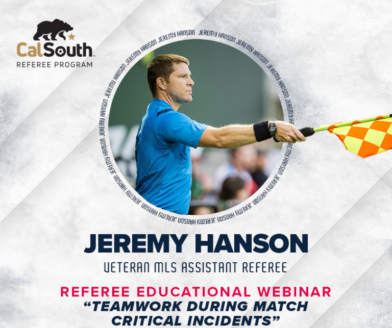 Soccer Referee Education Webinars | Cal South