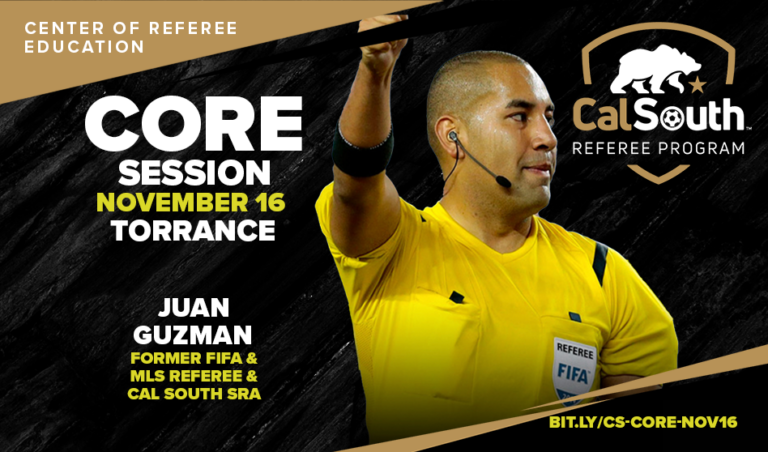 Cal South SRA & Former FIFA Referee Juan Guzman Leads Torrance CORE ...